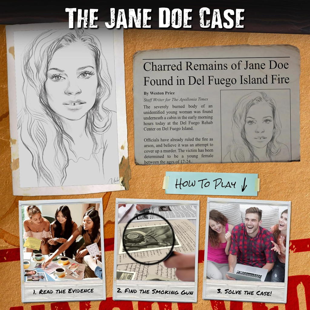 Unsolved Case Files | Doe, Jane - Cold Case Murder Mystery Game - Can You Solve The Crime? Who ...