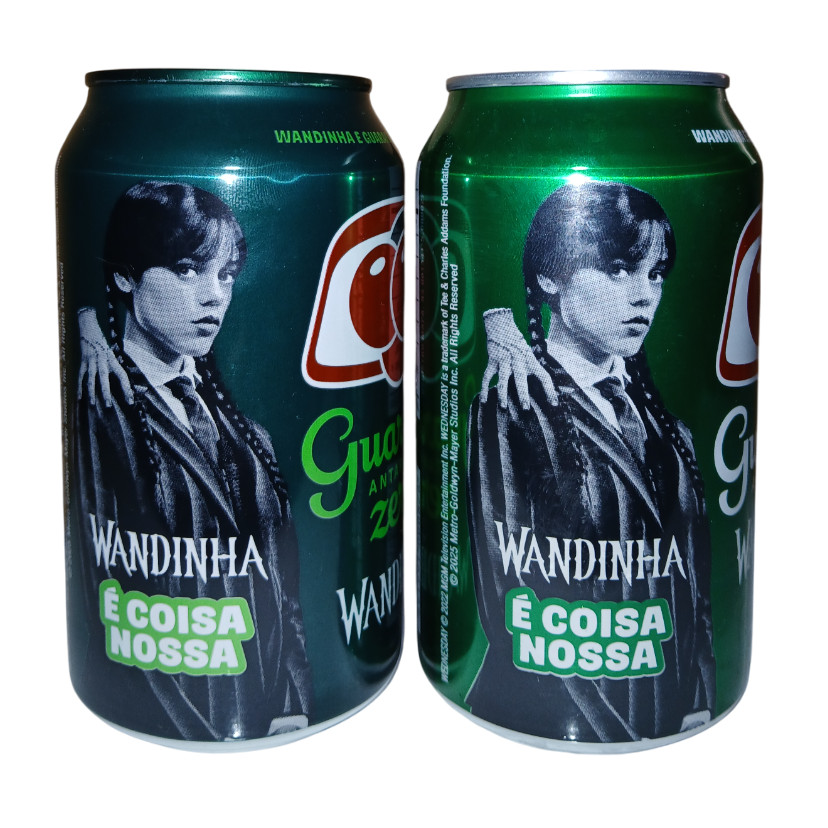 Kit 2 Guaraná Wandinha 2025 Latinha Colecionável Antarctica 2 versões ...