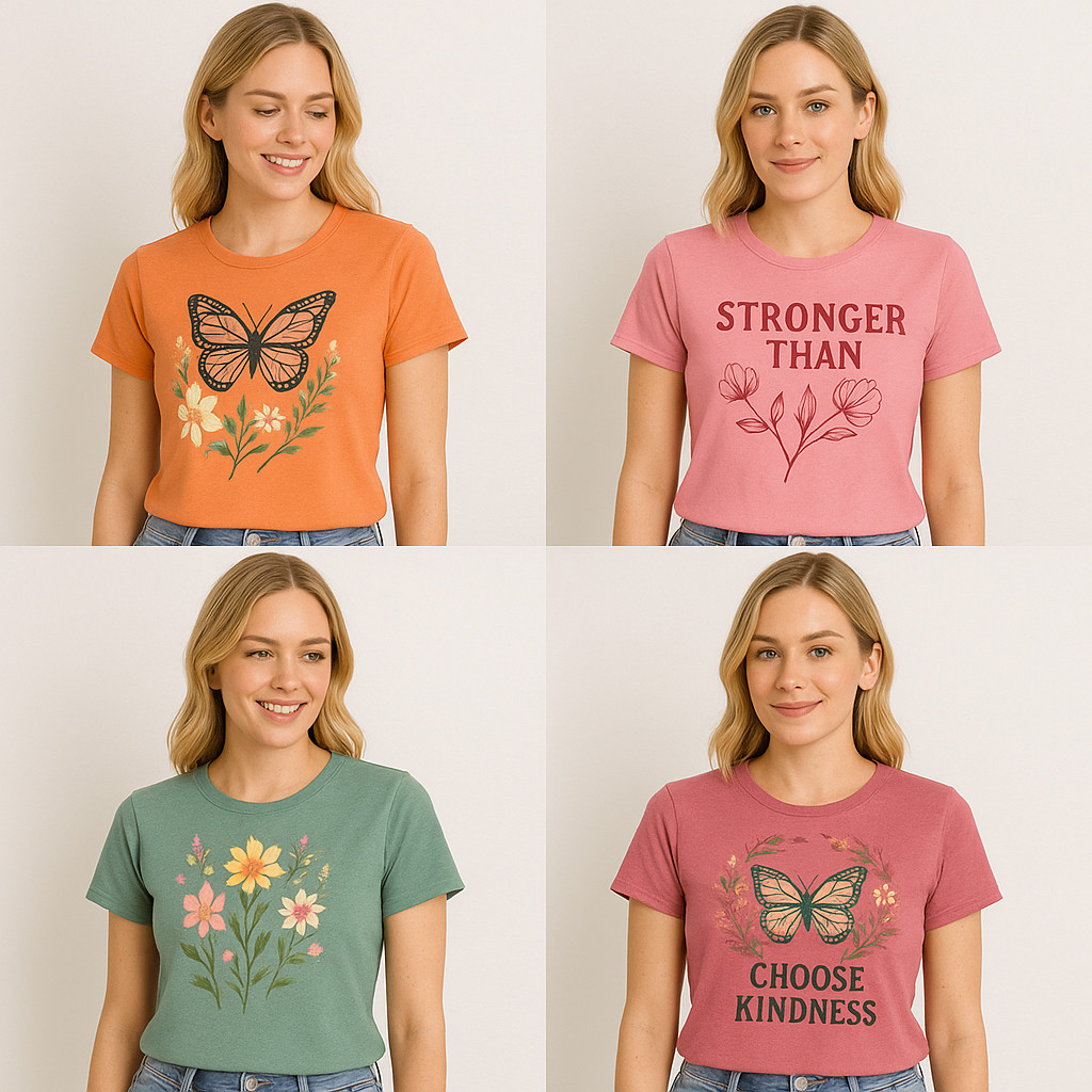 Kit 2 Blusinha Feminina T-shirt Baby Look Camiseta Blusa Roupas ...