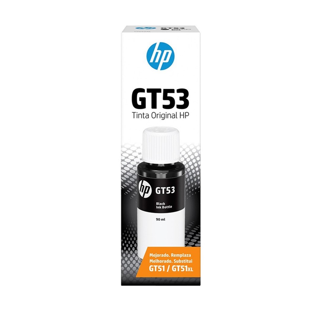 Garrafa de Tinta HP GT53 Preto 90ml Original para Smart Tank | Shopee ...