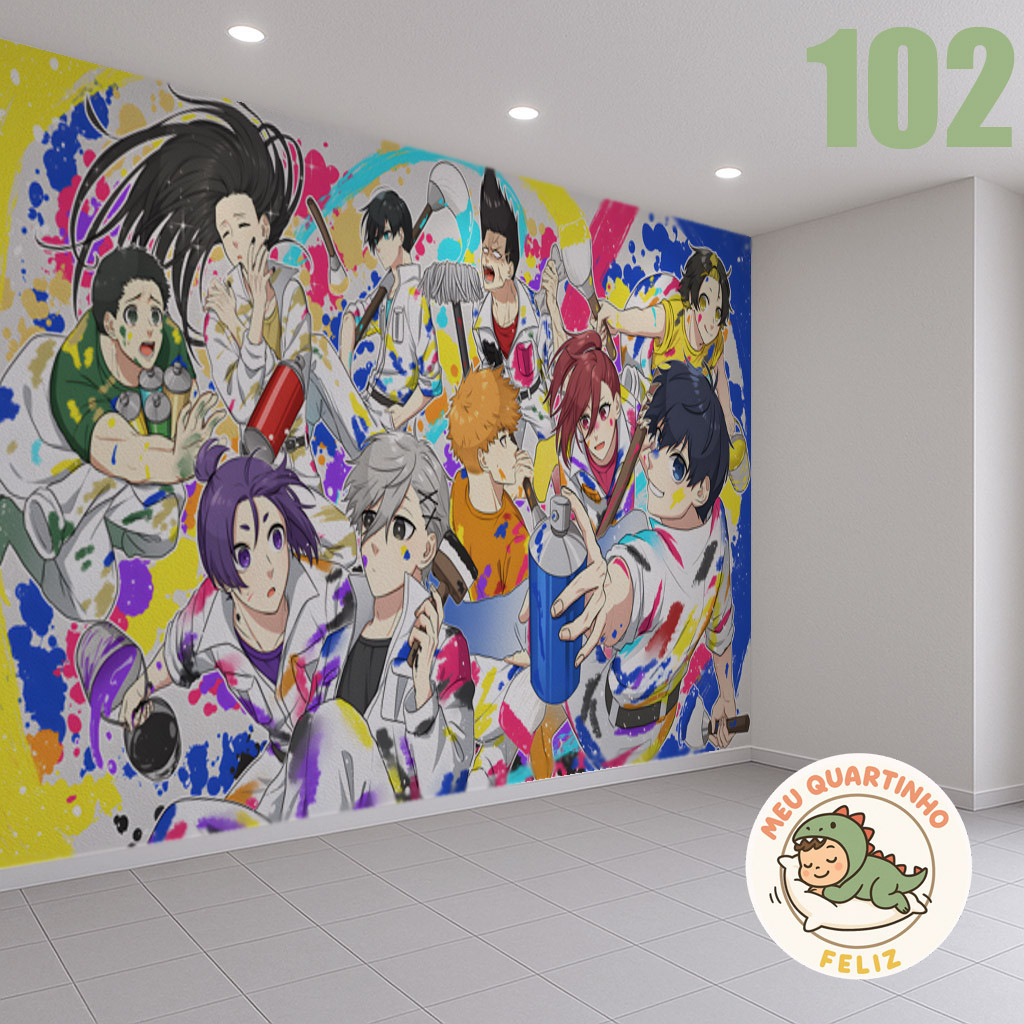 Papel de Parede do Anime Blue Lock M² parede total 102 | Shopee Brasil