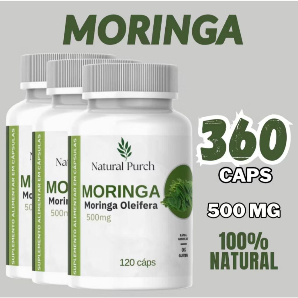 Moringa Planta Oleifera 120 Capsulas 100% Pura planta da vida | Shopee ...
