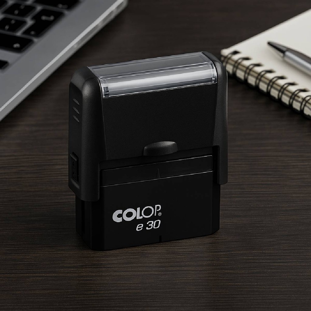 Carimbo Colop Automatico Personalizado C30 Preto - Black | Shopee Brasil