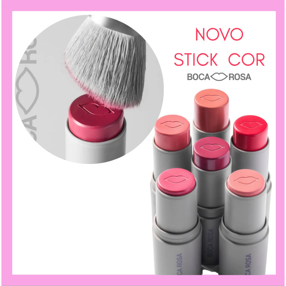 Boca Rosa | Stick Cor Multifuncional – Blush, Sombra e Batom Vegano (6g ...