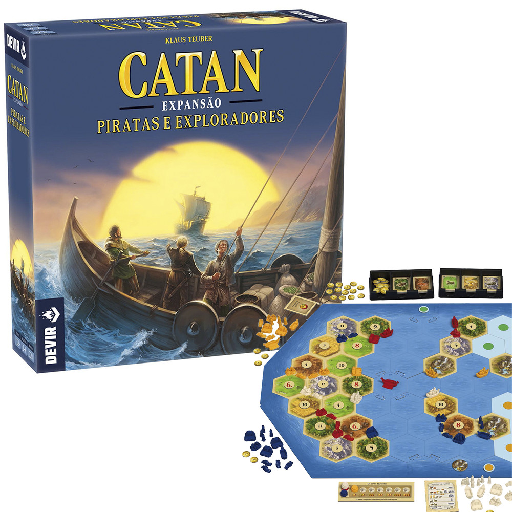 Expansão Jogo De Tabuleiro Catan Piratas E Exploradores Navegue Em ...