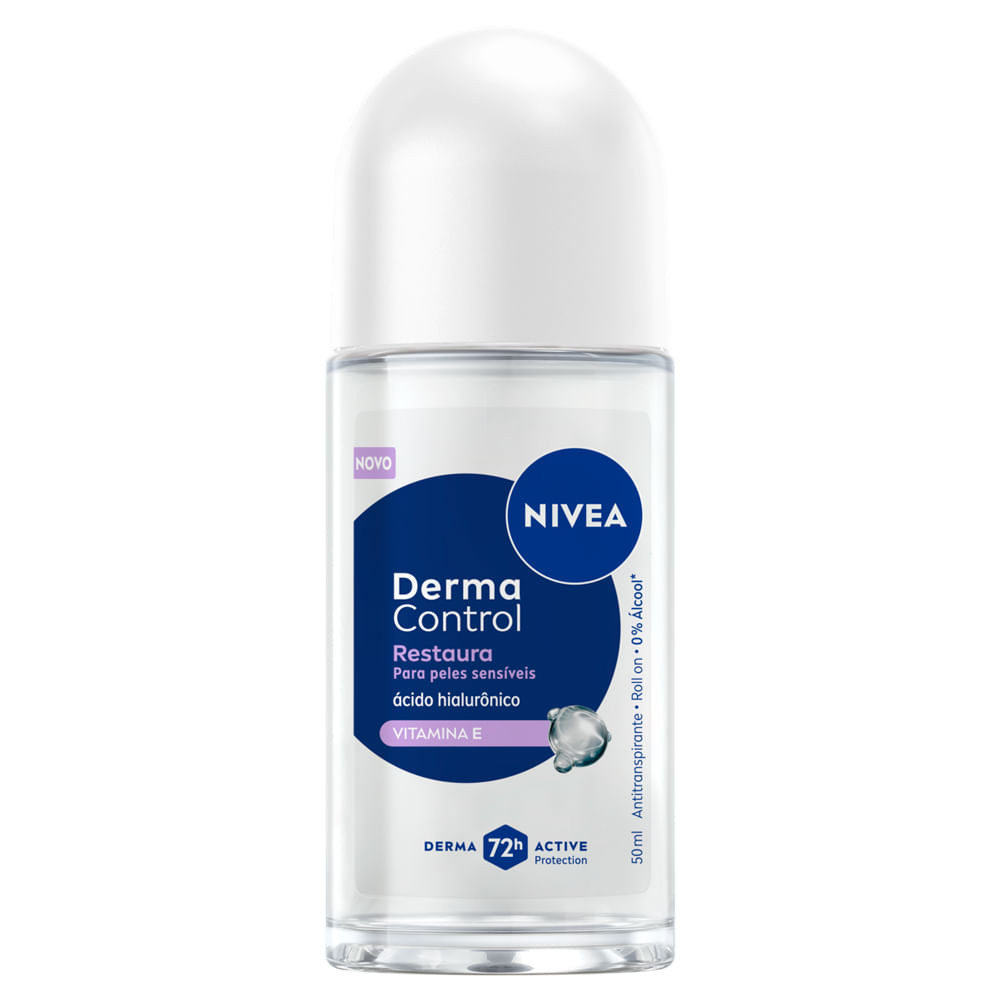 Desodorante Nivea Derma Control Restaura Roll-On Antitranspirante 50ml ...