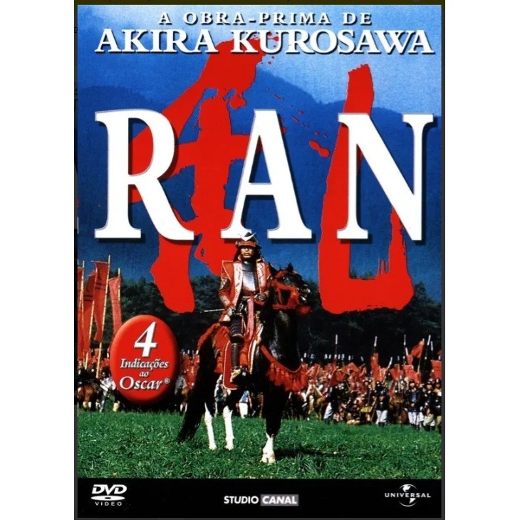 DVD Ran Akira Kurosawa Dublado e Legendado editora | Shopee Brasil