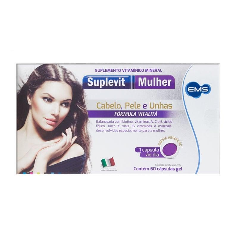 Suplemento Vitamínico Suplevit Mulher 60 Cápsulas Gel | Shopee Brasil