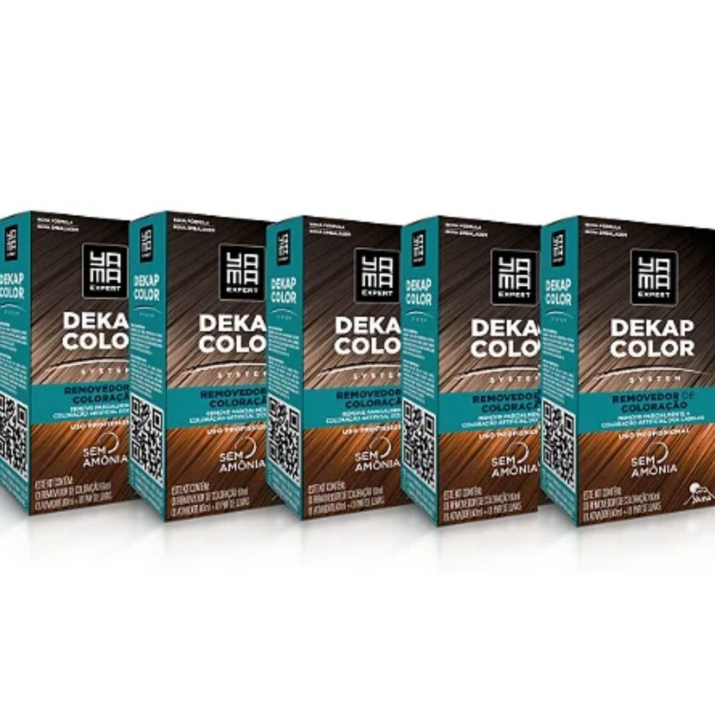 Kit 5 Dekapcolor System Removedor de Coloração 120ml - Yamá | Shopee Brasil