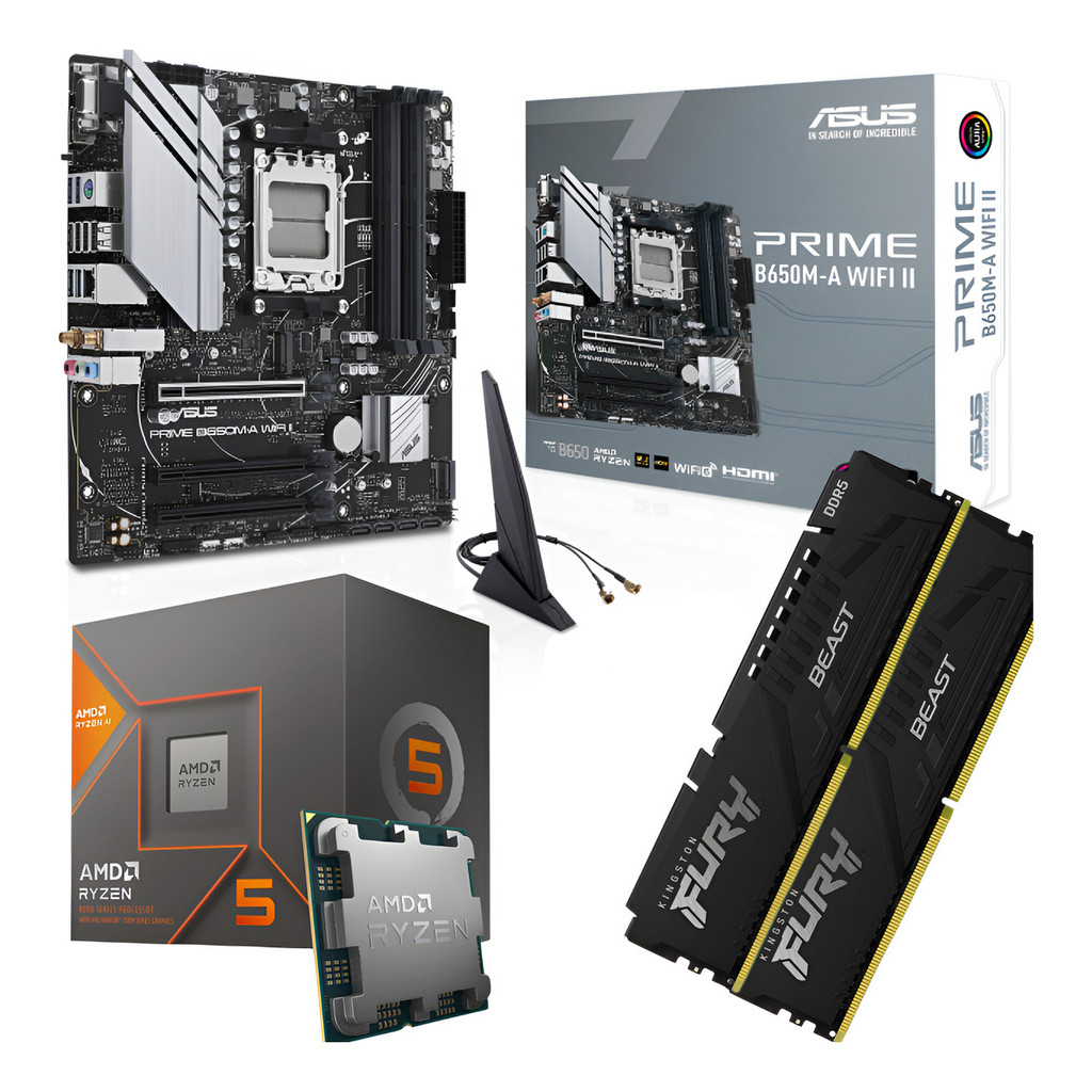Kit Upgrade Option Am5 Ryzen 5 8600g + Asus B650 + 32gb Ddr5 | Shopee ...