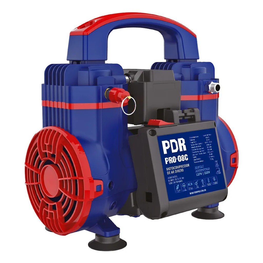 Compressor de ar direto PDR PRO08C Compacto 830 W Bivolt Uso ...
