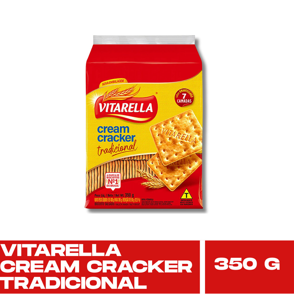 VITARELLA CREAM CRACKER 350g | Shopee Brasil