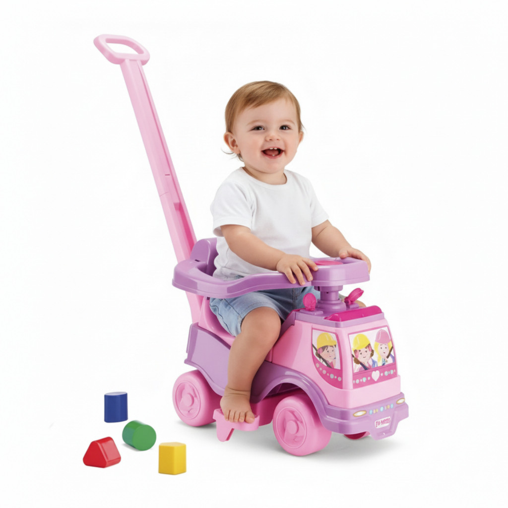 Totoka Plus Baby Rosa e Lilás Cardoso Toys com Haste, Sons e Peças ...