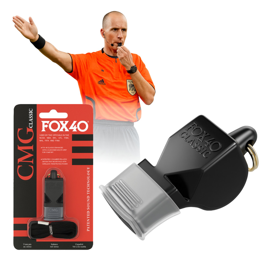 Apito Fox 40 Classic Profissional 115db Cor Preto Com Cordão | Shopee ...