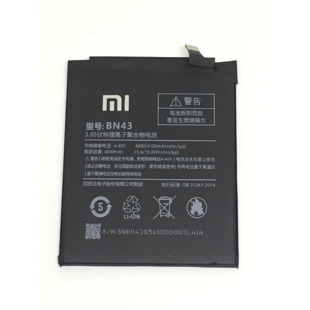 Bateria Xiaomi Bn43 Bn-43 Redmi Note 4x 4 X | Shopee Brasil