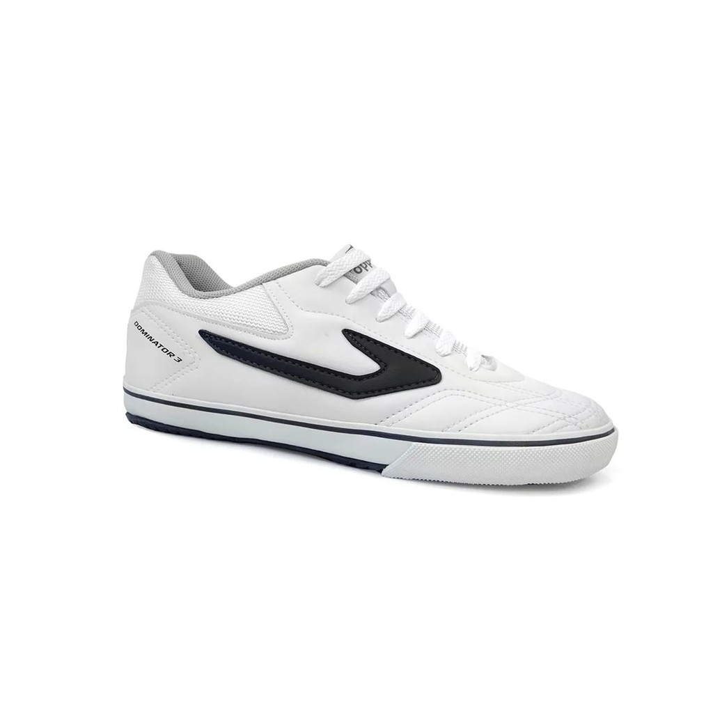 ChuteiraTopper Futsal Dominator III Branco/Azul/Marinho | Shopee Brasil