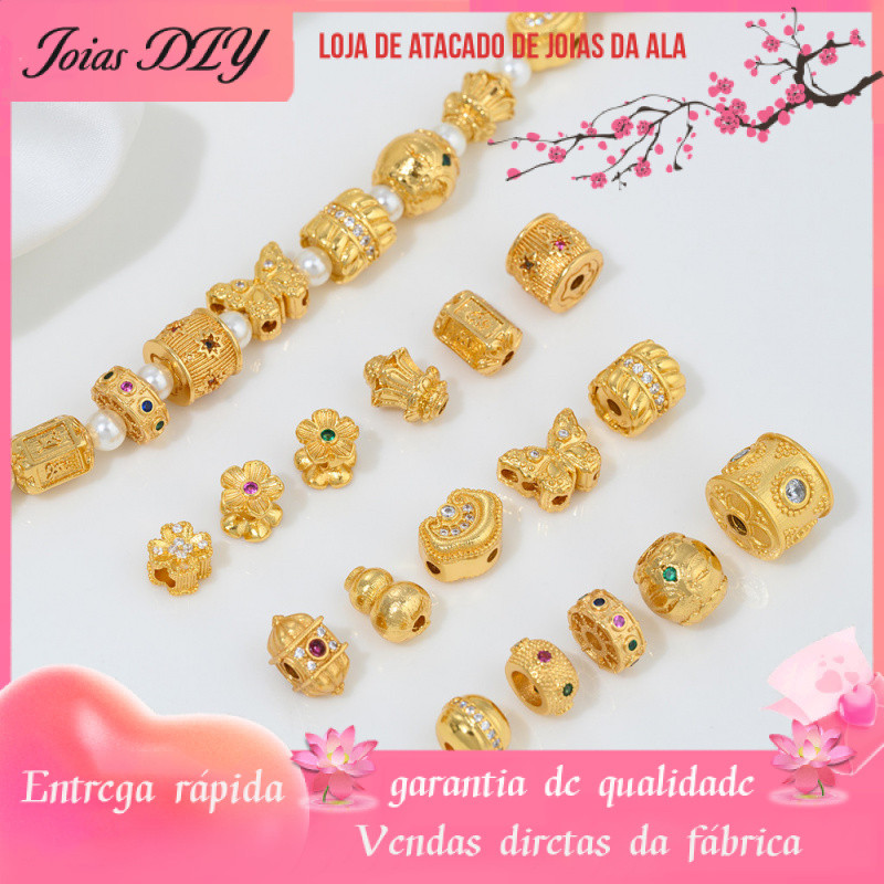 Retenção de cor banhado a ouro 24k incrustado zircônio borboleta flor ...