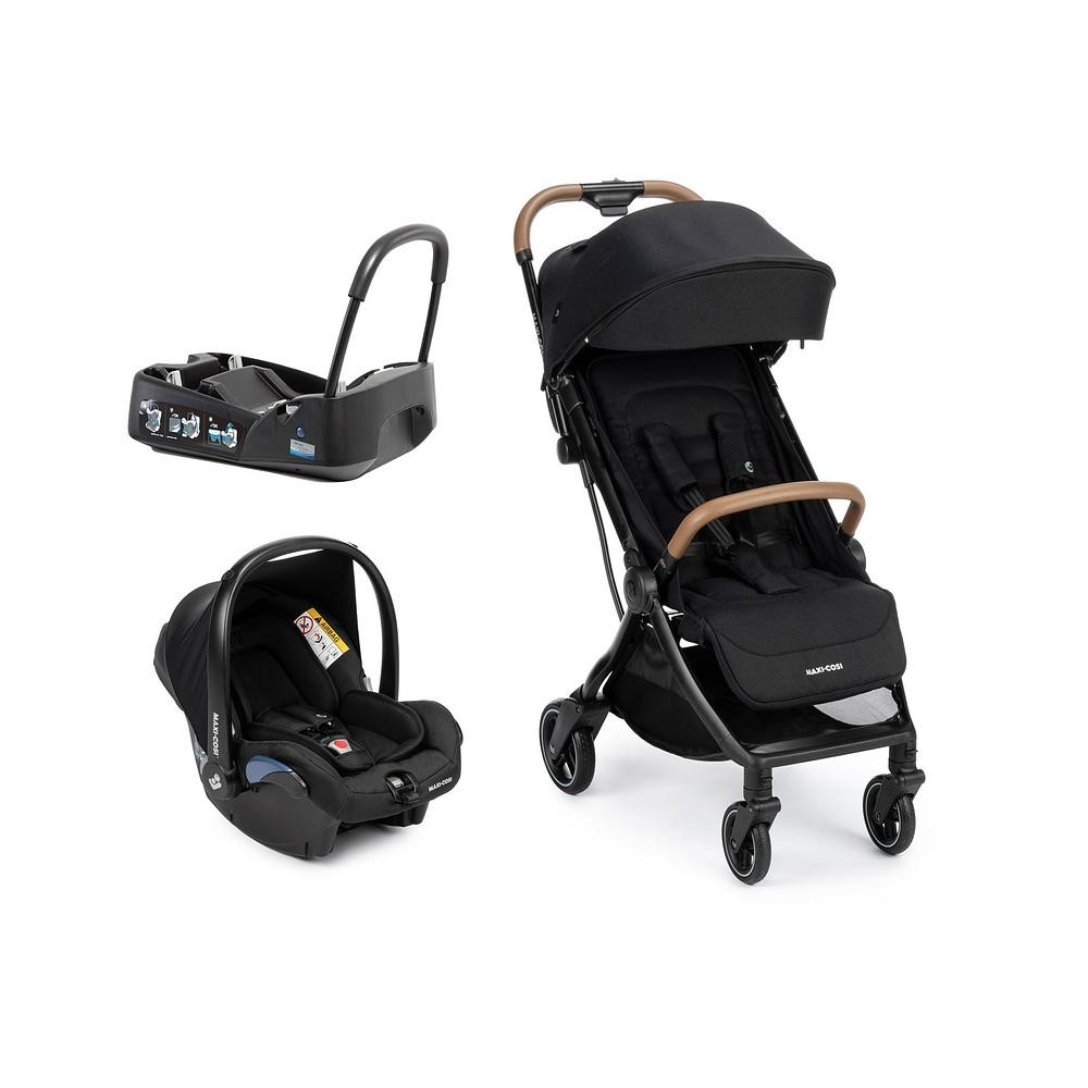 Carrinho de Bebê com Bebê Conforto e Base, Maxi Cosi Travel System Eva ...