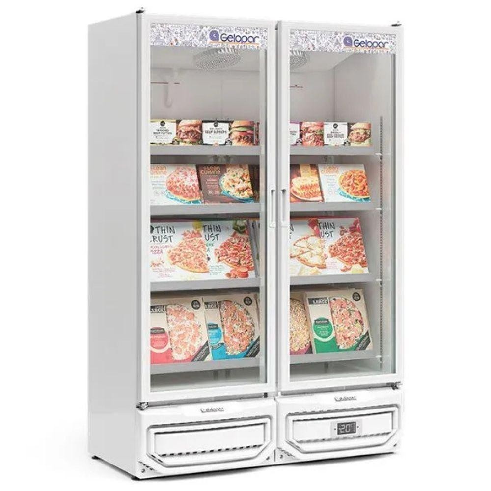 Freezer Expositor Vertical 2 Portas Gcvc950el Branco Gelopar 220V ...