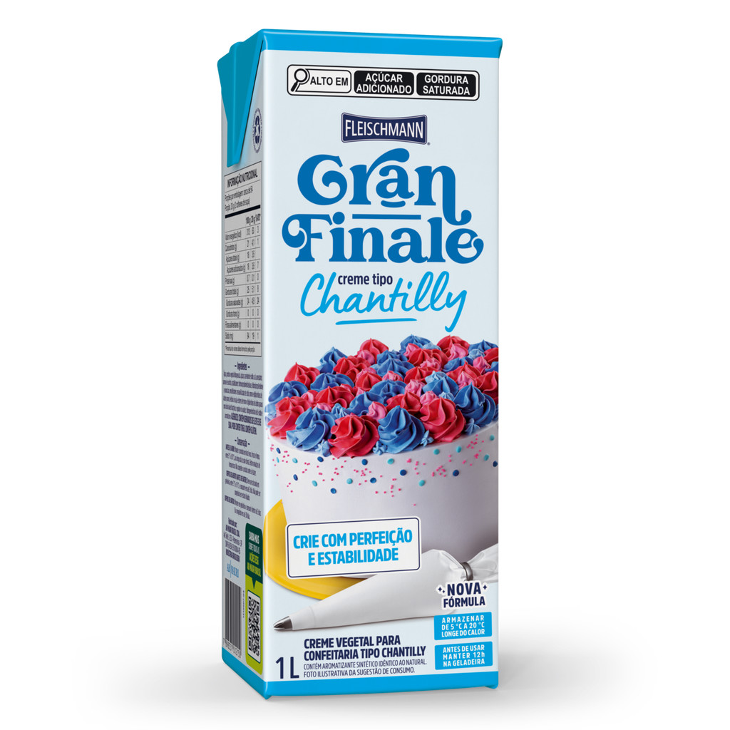 Chantilly Gran Finale Fleischmann 1L | Shopee Brasil
