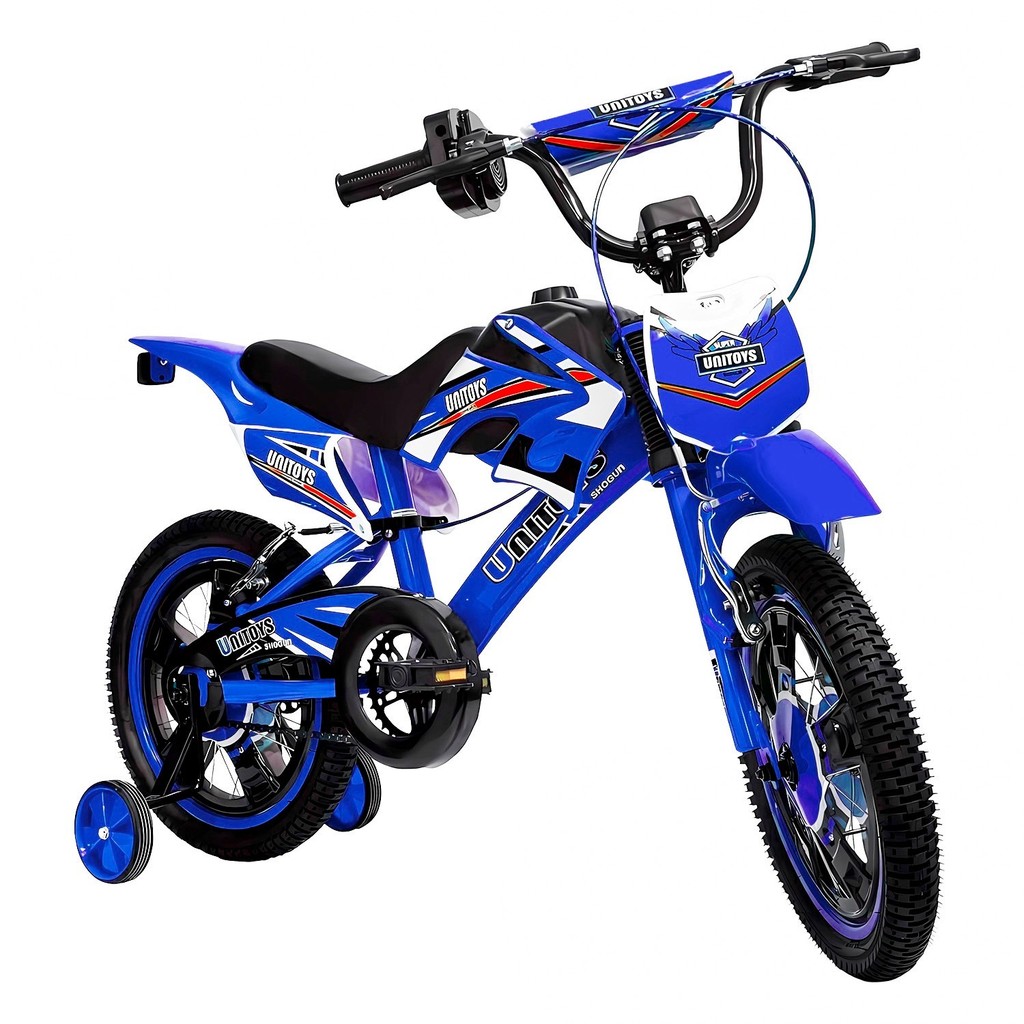 Bicicleta Infantil Moto Cross Aro 16 Azul Com Rodinhas Para Passeio ...