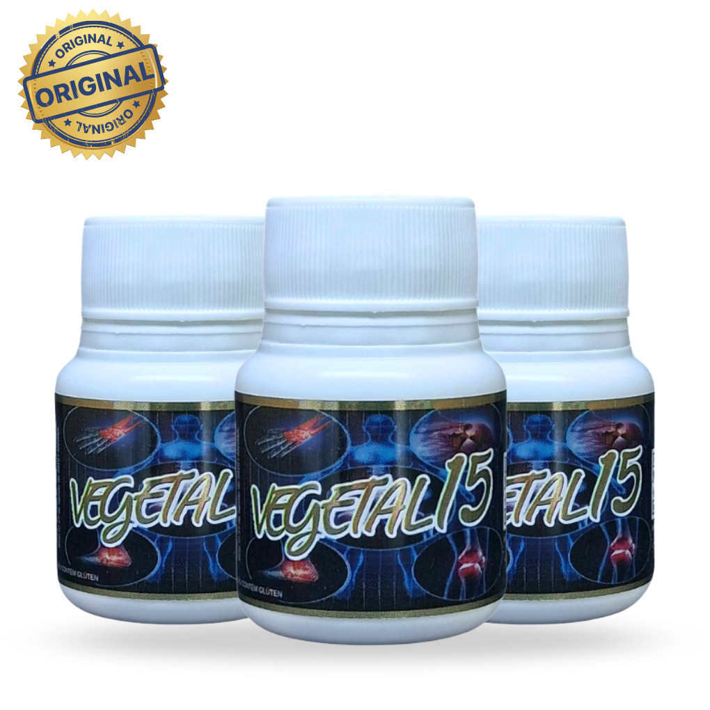 Kit 12 Frascos Vegetal 15 - Suplemento Alimentar ORIGINAL 500mg ...