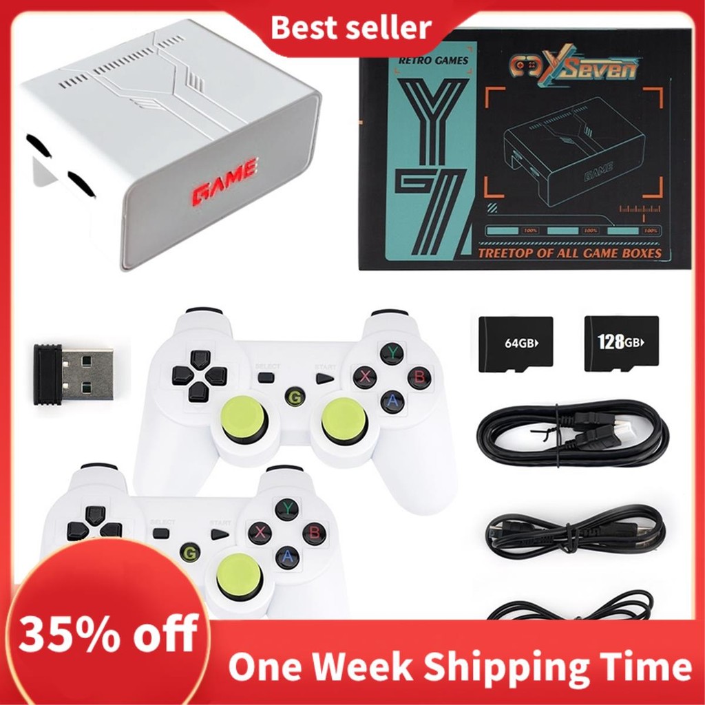 Y7 Console De Videogame 64G + 128G 11000 Jogos Retro Portátil Sem Fio ...