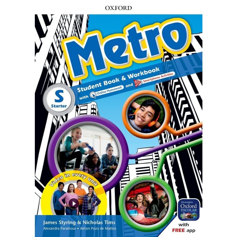 Livro Metro Starter - Student Book / Workbook - Físico | Shopee Brasil