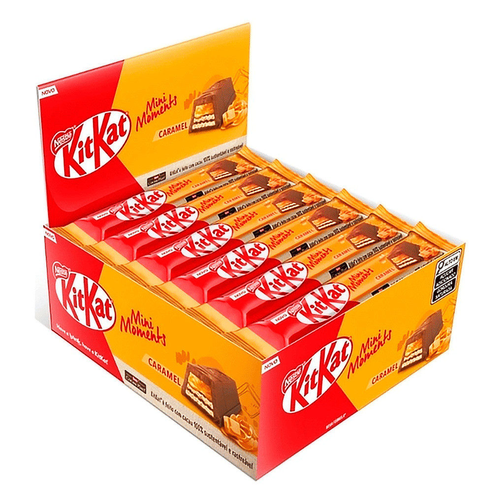 Kit Kat Mini Moments Chocolate Sabor Caramelo Display 24unX34gr ...