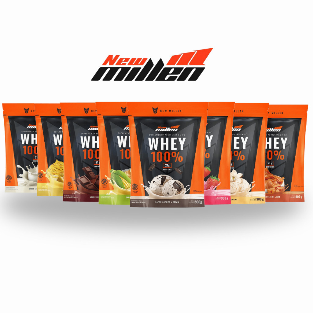 Whey Protein 100% Concentrado Refil 900g Suplemento Alimentar - New ...