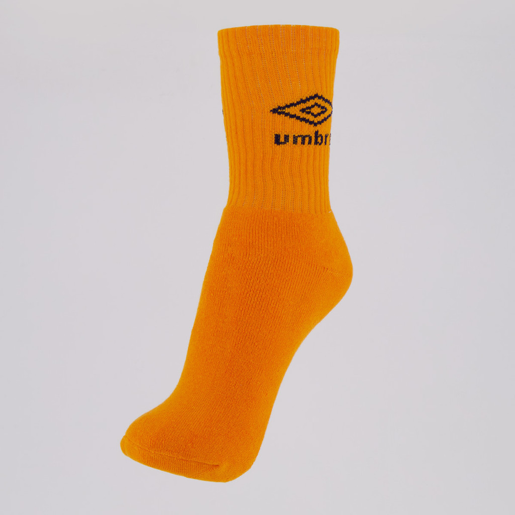 Meia Umbro Club Laranja E Preta Shopee Brasil