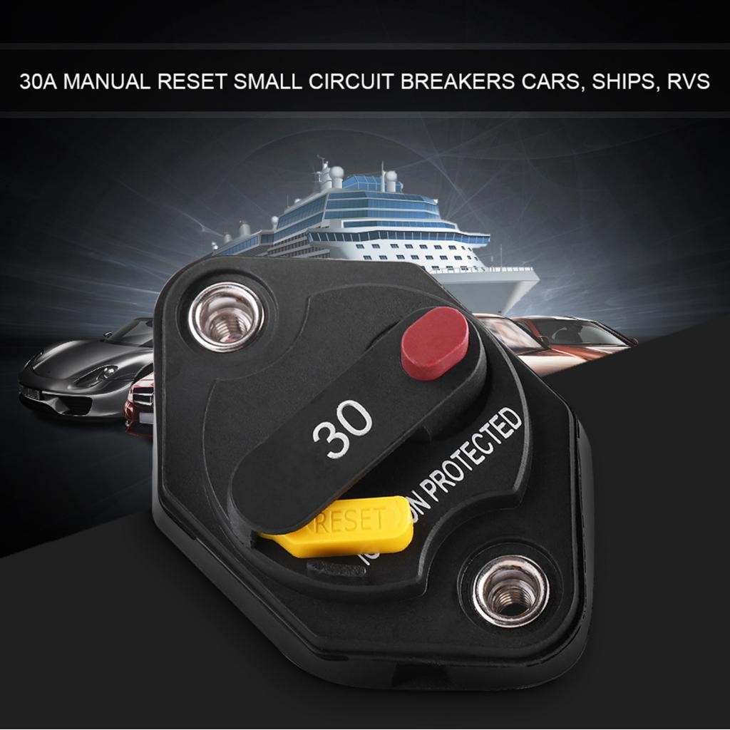 torachel1-BR 30 Amp Manual Reset Circuit Breaker Switch Car Boat Fuse ...