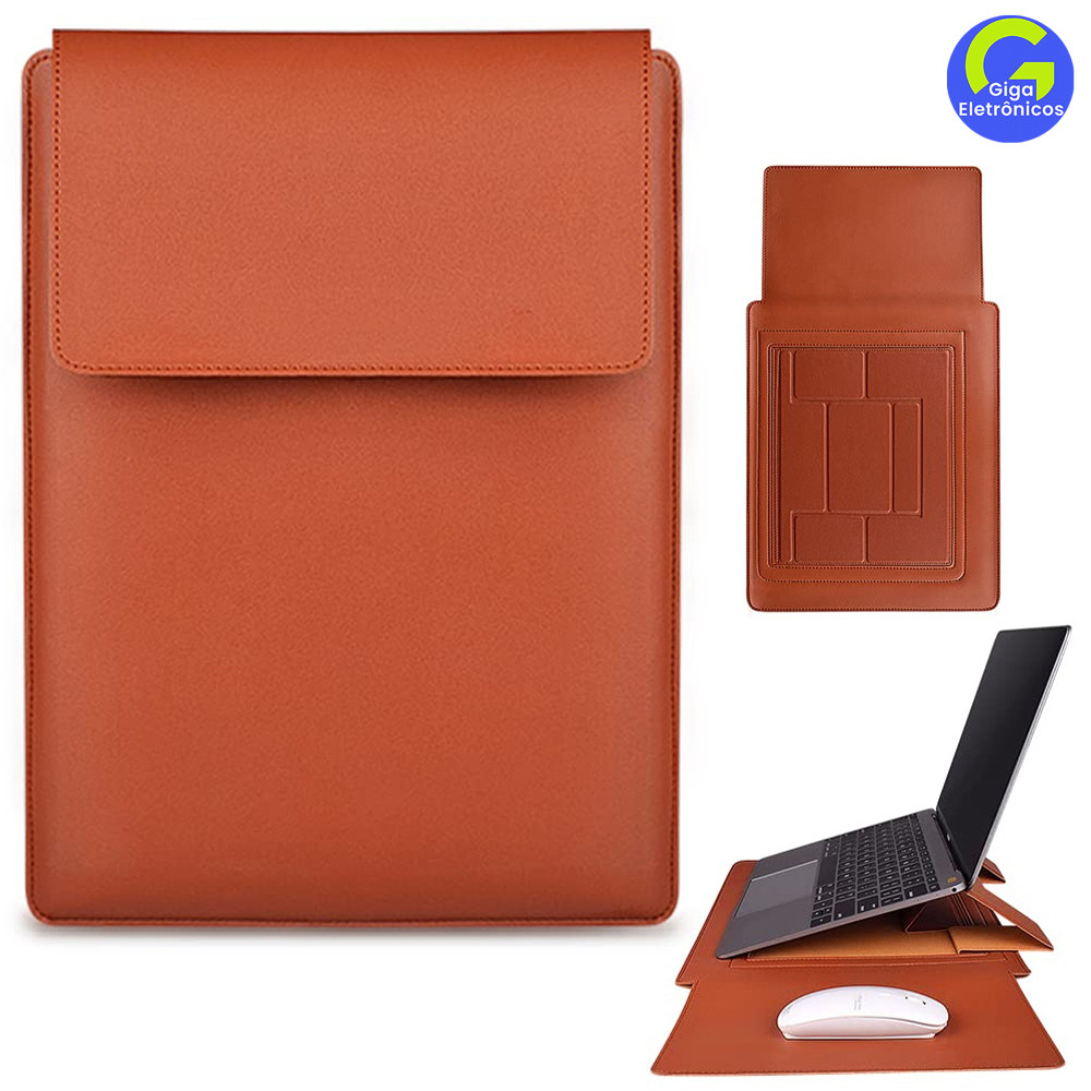 Funda Macia em Couro PU para Macbook Air e Pro 13,3, 15 e 16,2 ...