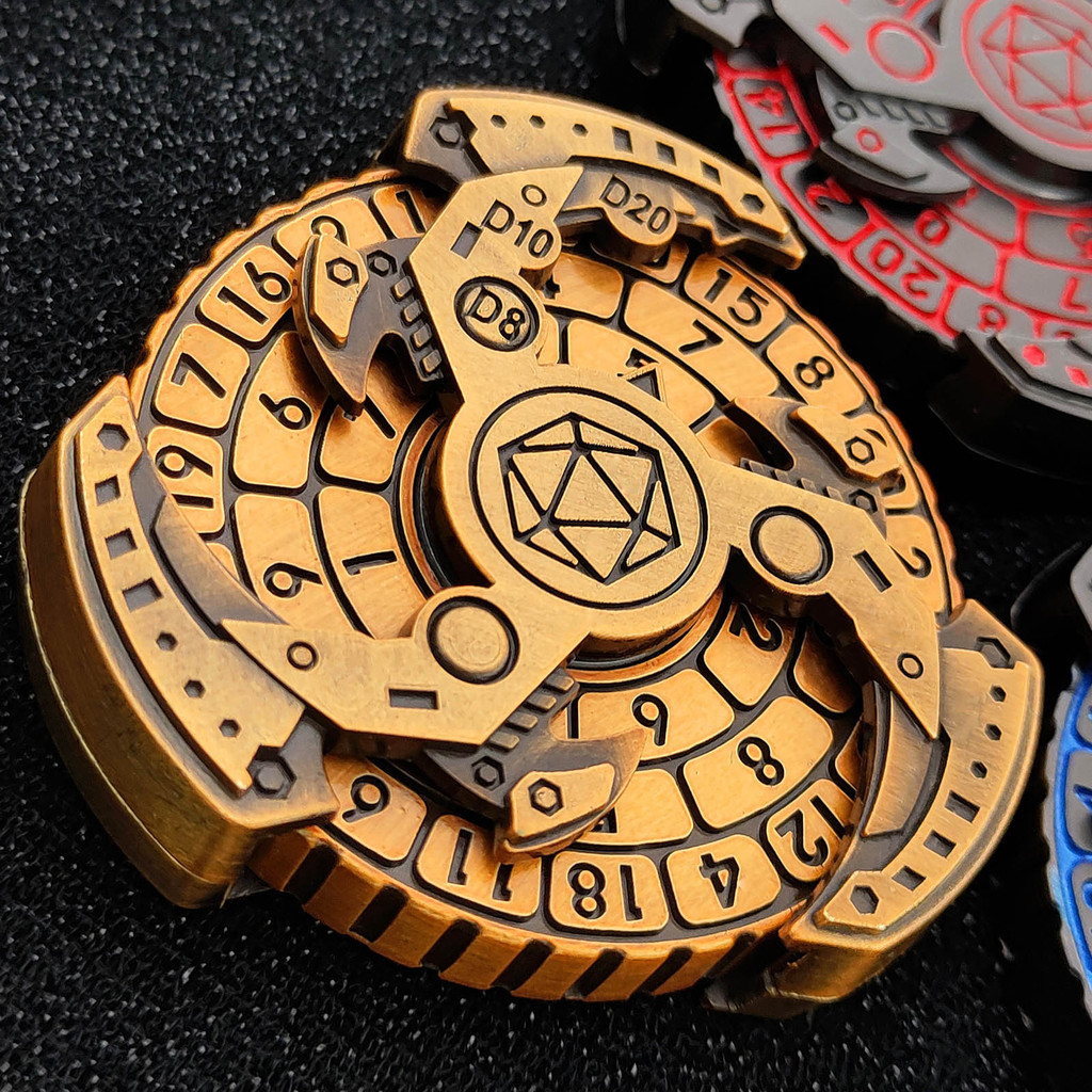 DND 7 Em 1 Metal Fingertip Gyro D E Dice Para Dungeons and Dragons Spin ...