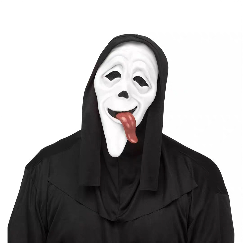 Scream Ghost Face Mask With Hood Scary Movie Halloween Horror Fancy ...