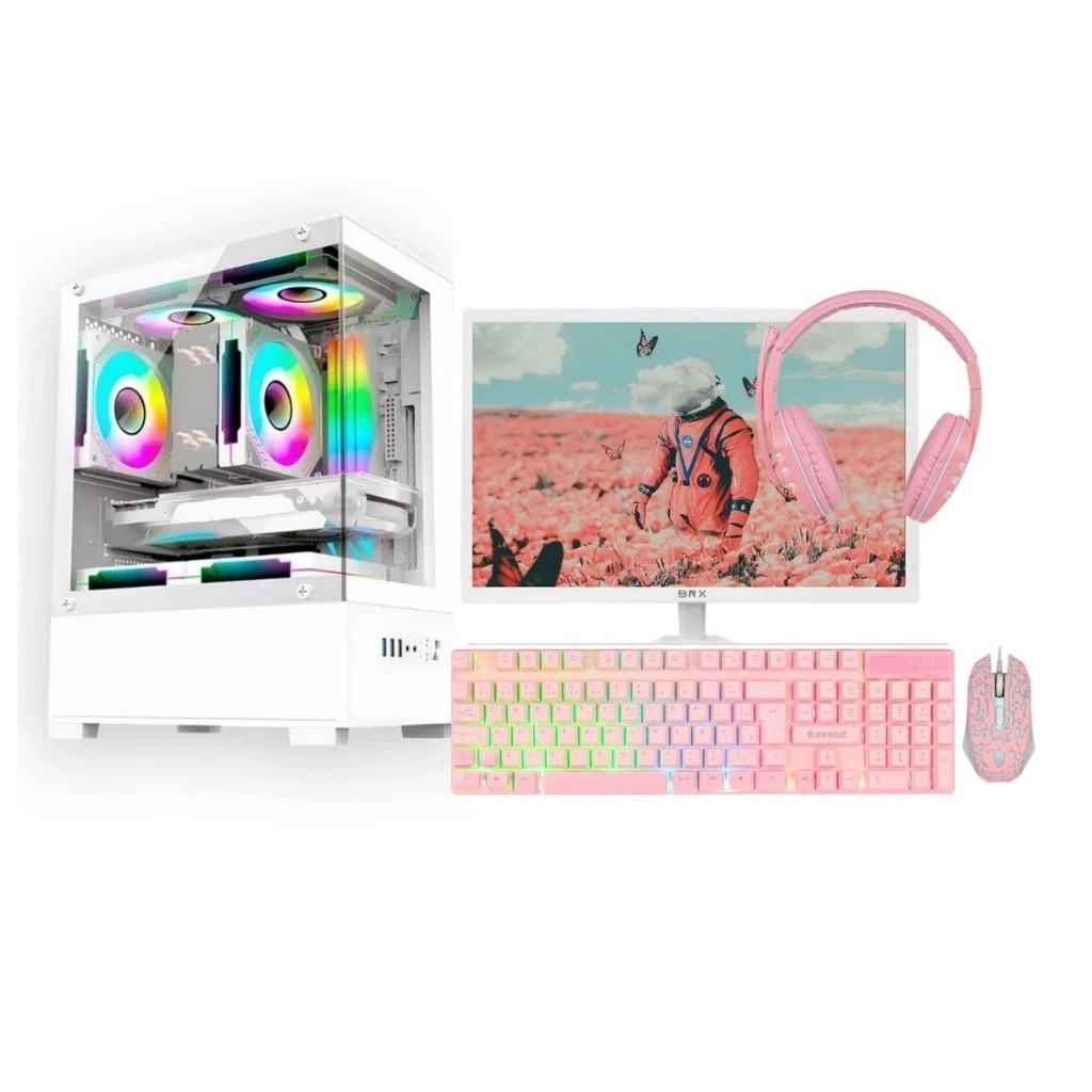 PC Gamer Completo Branco Intel Core i5 Memoria Ram 16GB SSD 240GB ...