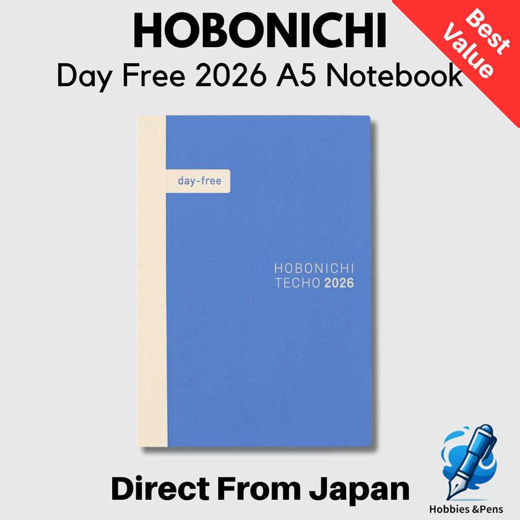 Hobonichi Techo 2026 Day-Free Notebook [A5 Monthly + Notes/January ...