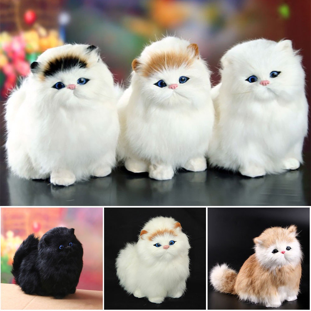 Brinquedo de Pelúcia Mini Gato Fofo com Som Presente de Natal | Shopee ...