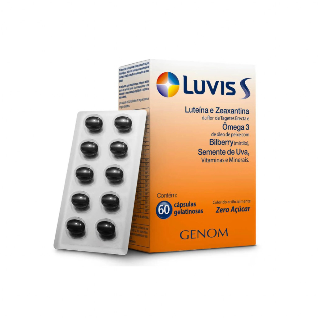 Suplemento Alimentar Luvis Gold 60 Cápsulas - Genom | Shopee Brasil