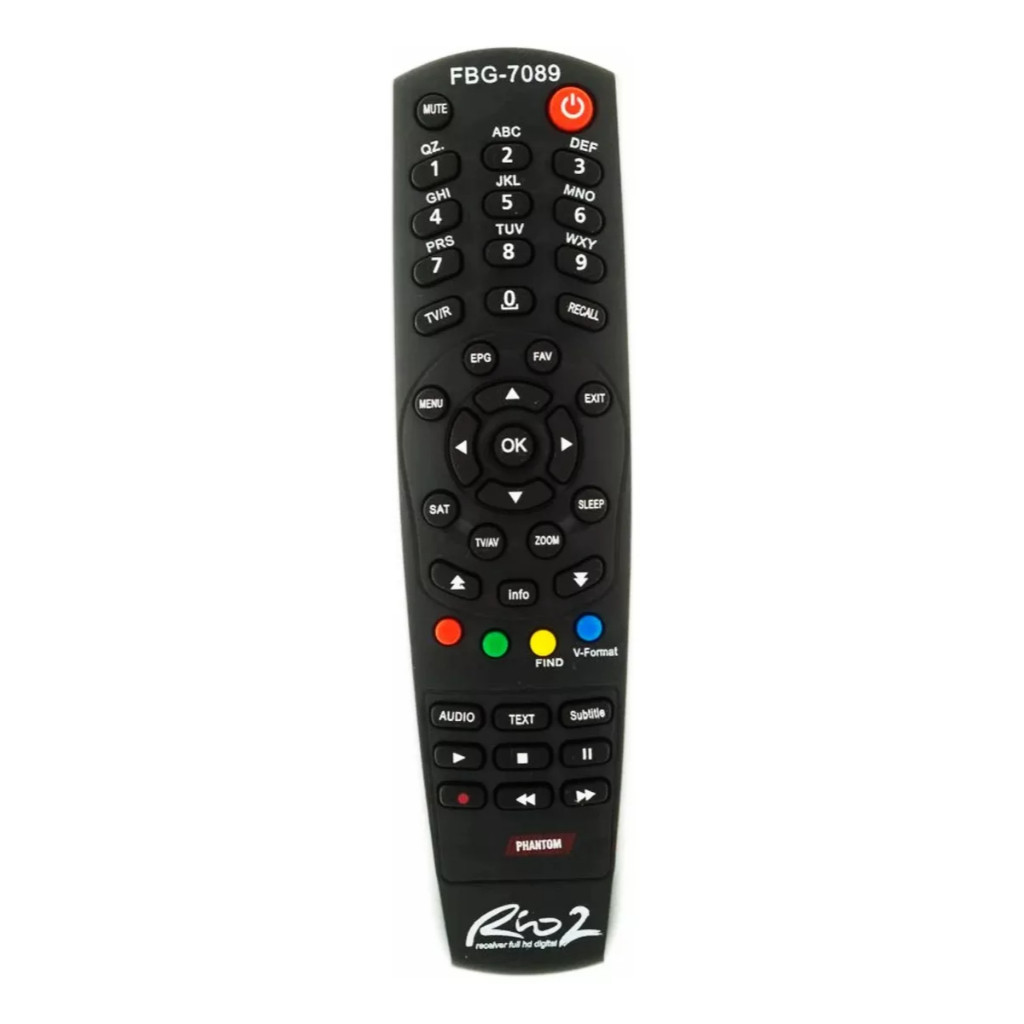 Controle Receptor Rio 2 Ultra 5 Phantom FBG 7089 RBR 7103 Sky 7089 -Rio ...
