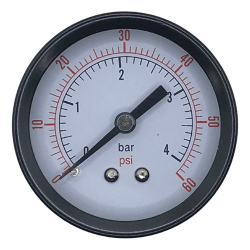 Manômetro horizontal 50mm rosca 1/4 escala 0 a 4 bar 60 psi | Shopee Brasil