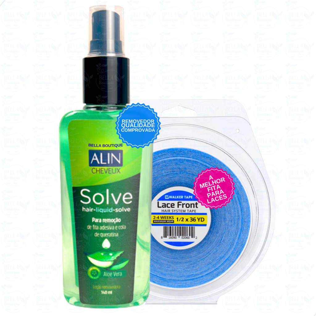 Kit Fita Adesiva 36 Metros Walker Tape E Removedor Para Mega Hair Alin ...