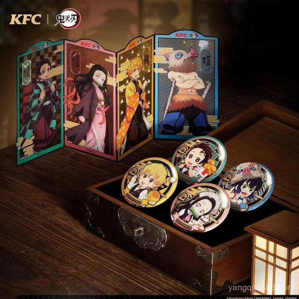 Novo Distintivo KFC Demon Slayer 2025 KFC Zenitsu Inosuke Nezuko ...