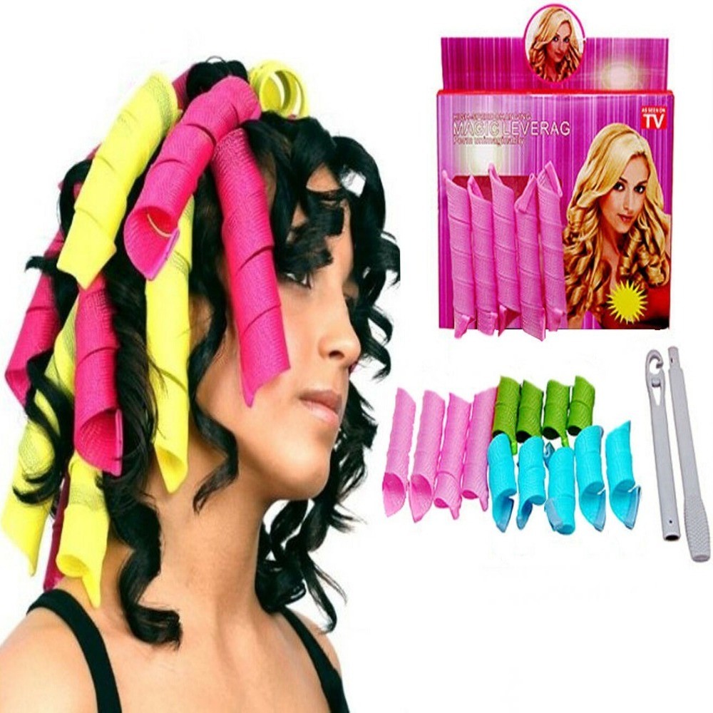 Kit Modelador Cachos Formador Bobs Magico Rolinhos Cacheador Cabelo ...