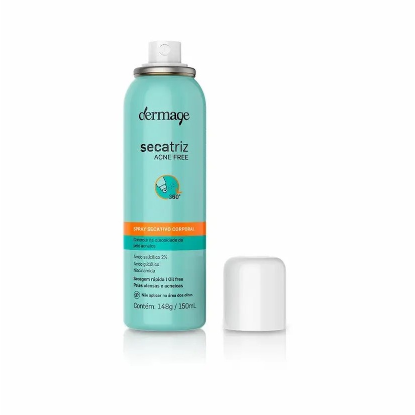 Dermage Secatriz Acne Free 150ml Spray Secativo Corporal | Shopee Brasil