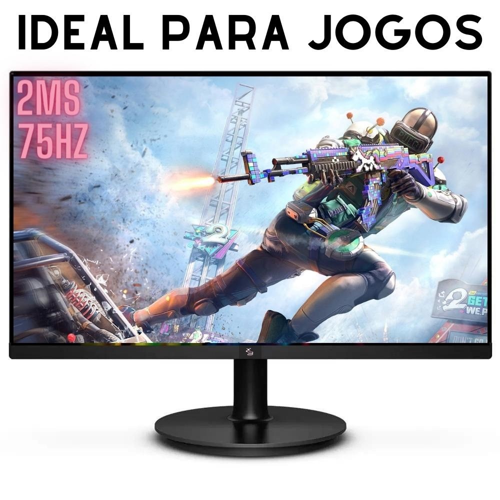 Monitor 24" LED Full HD Widescreen 3Green HDMI/VGA Bivolt Preto ...