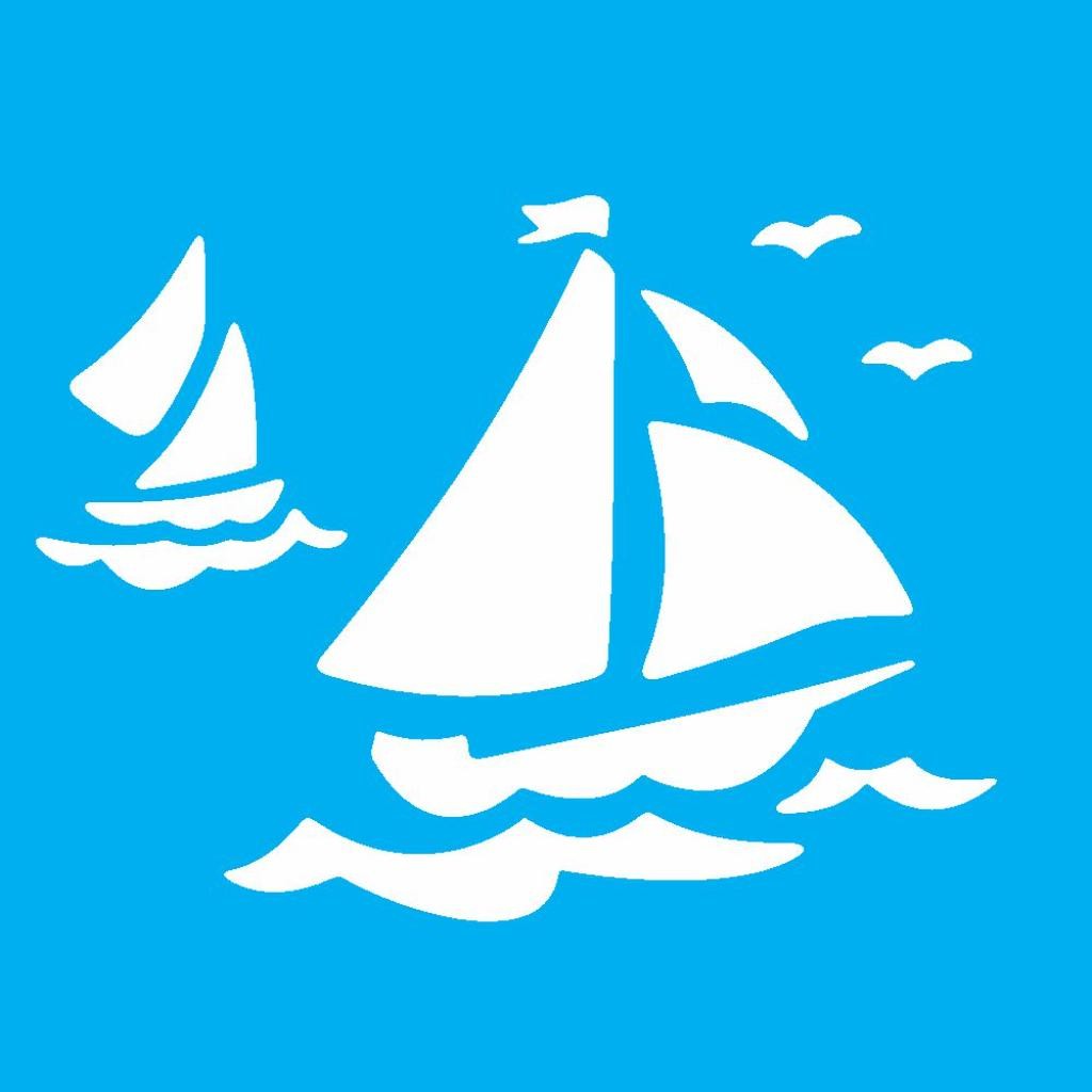 Stencil Pintura Infantil Barco a Vela Opa 0140 10x10 | Shopee Brasil