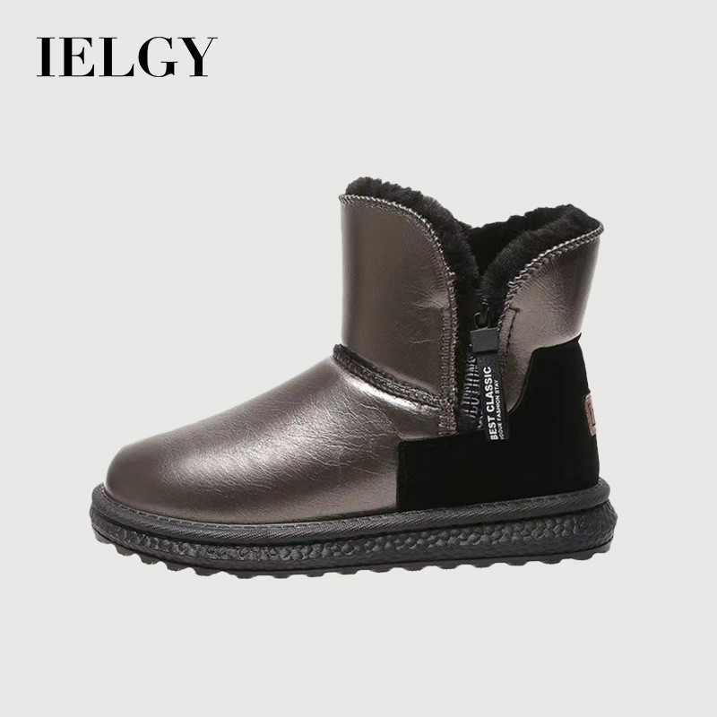 IELGY 2025 Botas Femininas De Neve Novo Estilo Engrossado Cano Médio ...