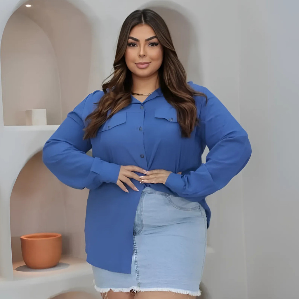 Roupa Feminina Blusa Plus Size Camisa Moda Evangélica G1 G3 | Shopee Brasil