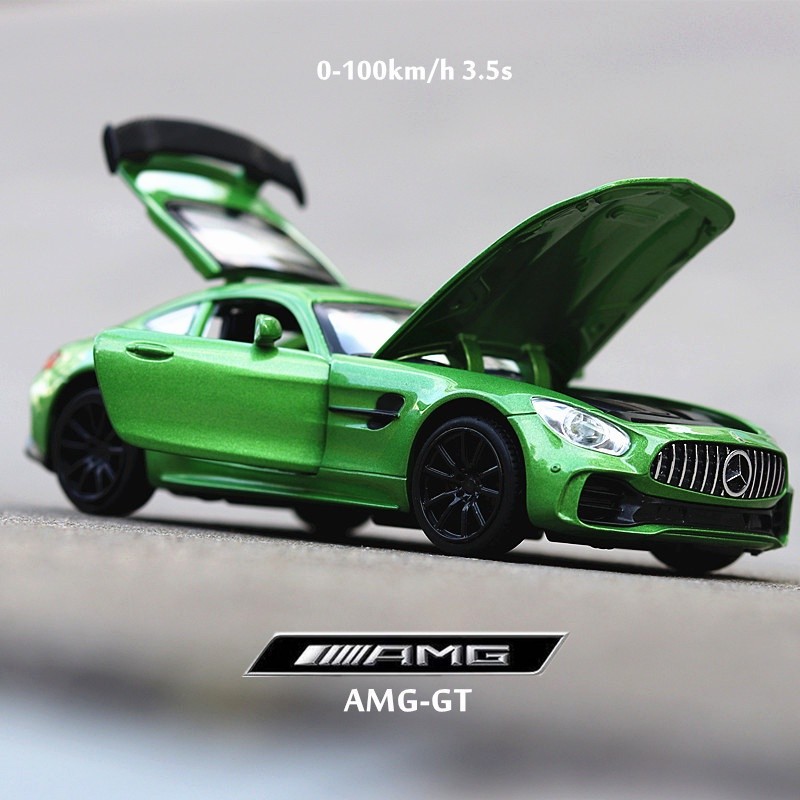 Modelo De Carro De Simulação Mercedes-Benz GTR AMG Esportivo Som E Luz ...